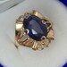 Vintage Original 583 Gold Ring, Solid Gold 14k, Corundum Ring, Rose ...