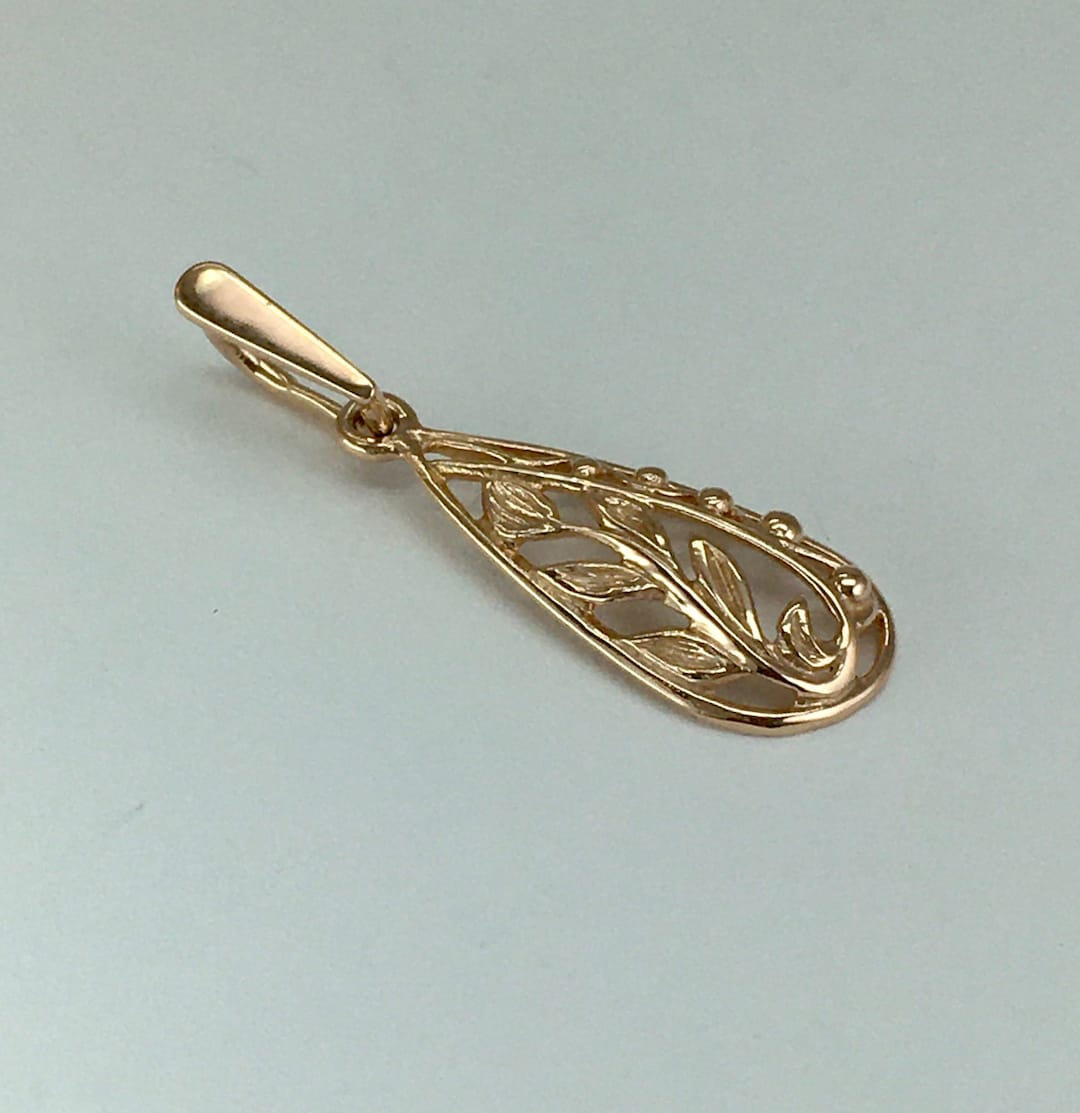 Vintage Original 583 Gold Pendant, 14k Gold Pendant, 583 Gold Pendant ...