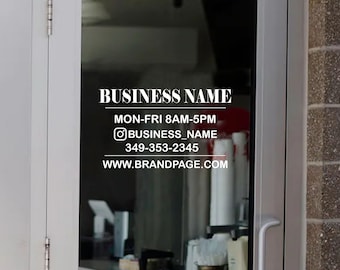 Tattoo Studio Storefront Decal Tattoo Shop Custom Decal - Etsy