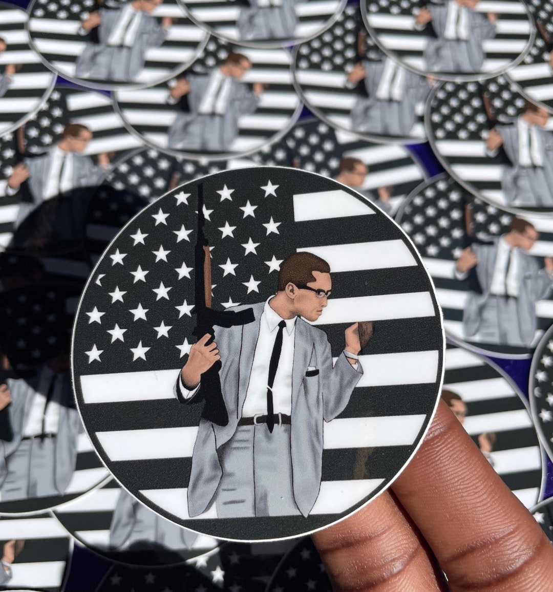 Malcolm X Freedom Fighter Sticker | 15% Donated to Fighting Racial ...