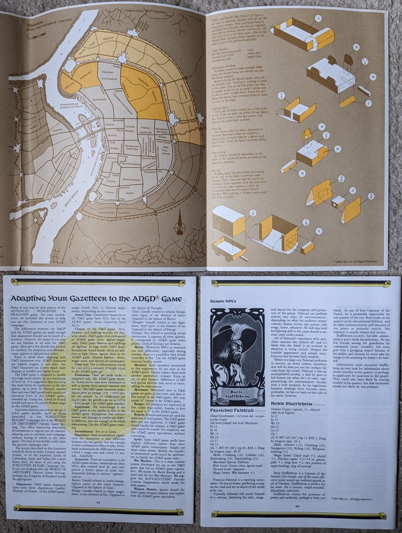 GAZ11 the Republic of Darokin Dungeons Dragons 9250 TSR 1987 VF/NM - Etsy