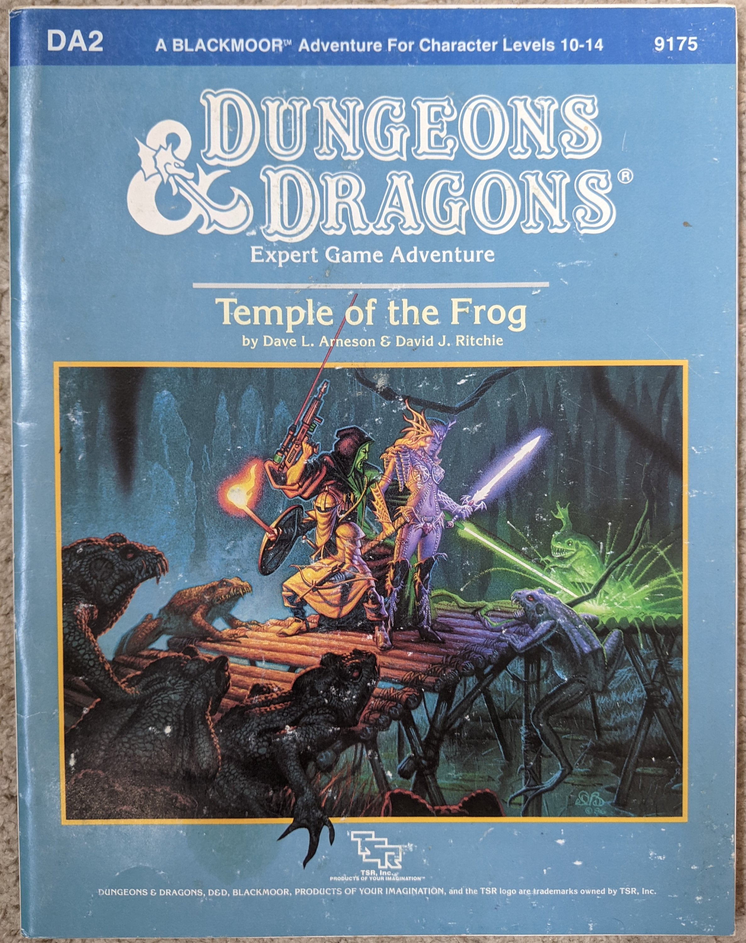 DA2 Temple of the Frog Dungeons Dragons 9175 TSR 1986 VG/VF - Etsy
