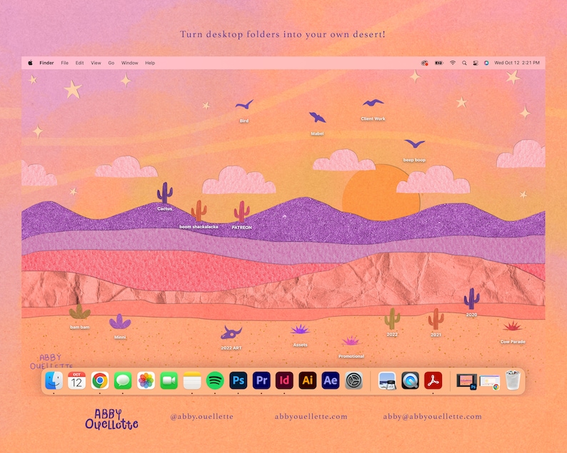 Desert Desktop Pack - Etsy