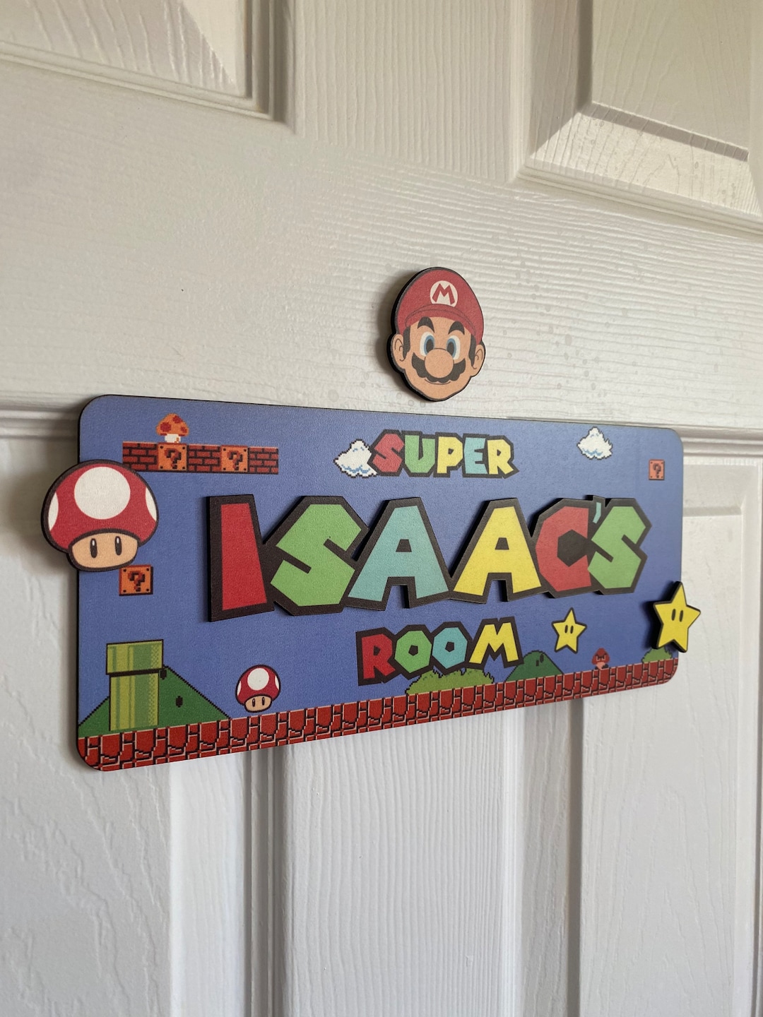 Mario Personalised Door / Room / Games Room Sign - Etsy