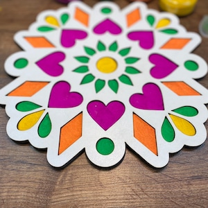 DIGITAL FILE ONLY - Diwali Rangoli Layered Pattern for Use With ...