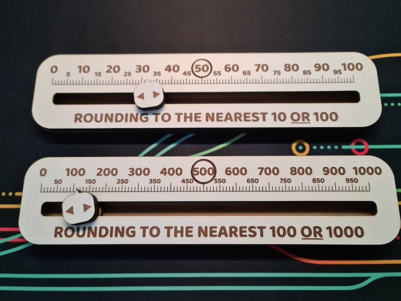 Rounding up Numbers Learning Aid Educational Tool for - Etsy