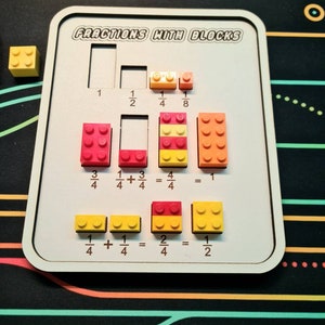 BUILDING BLOCKS Fractions Learning Aid - Educational Tool- for Children ...