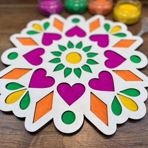 DIGITAL FILE ONLY - Diwali Rangoli Layered Pattern for Use With ...