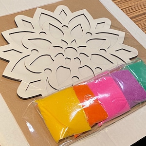 Diwali Mandala / Rangoli Layered Pattern for Use With Coloured Sand ...