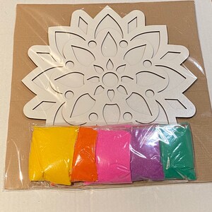Diwali Rangoli Layered Pattern for Use With Coloured Sand (INCLUDED) - Etsy
