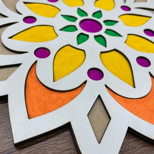 Diwali Mandala / Rangoli Layered Pattern for Use With Coloured Sand ...