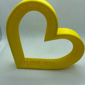 I Love You Heart, 3D Printed - Etsy