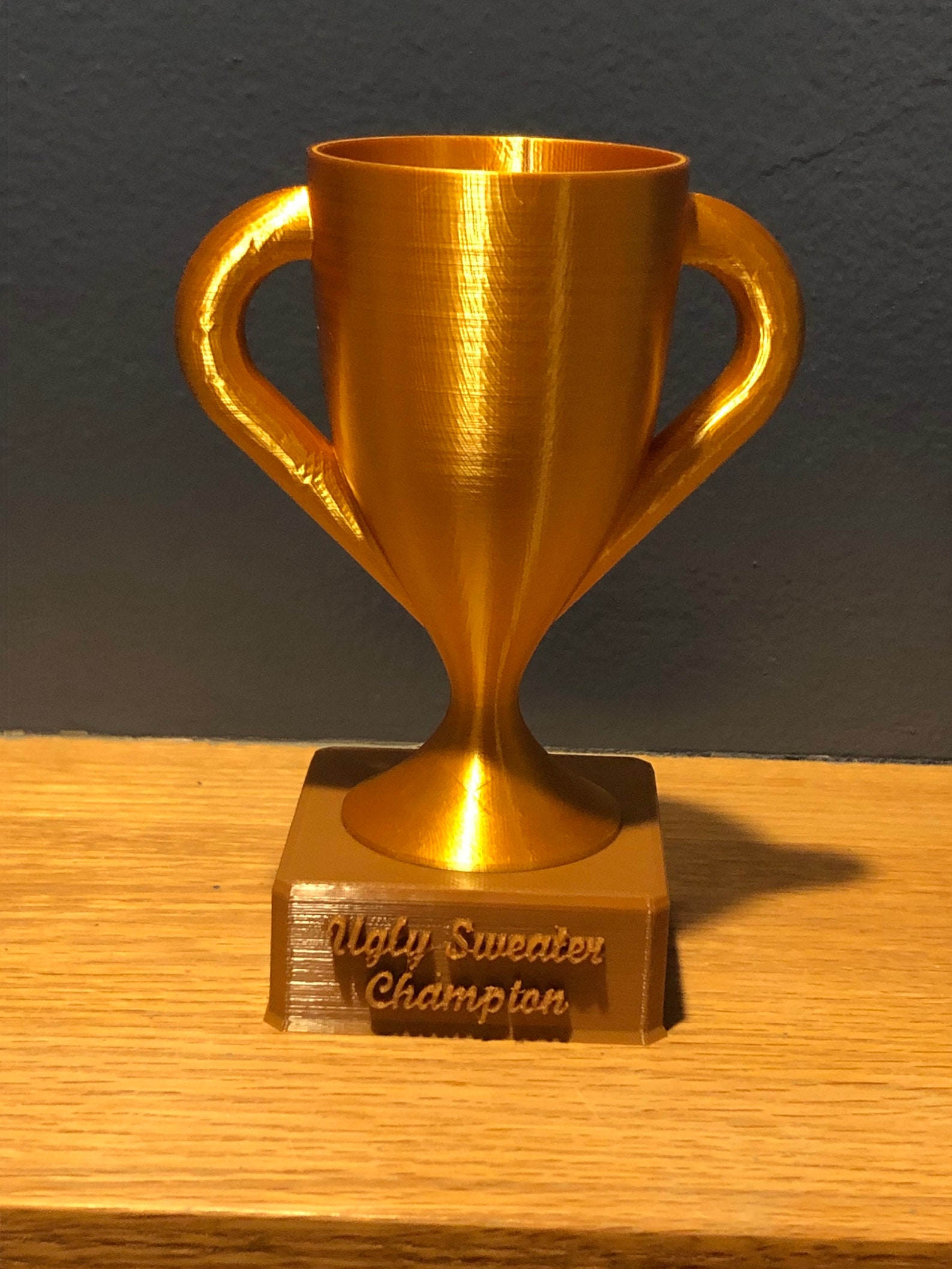 Ugly Sweater Champion Trophy, 3D Printed - Etsy