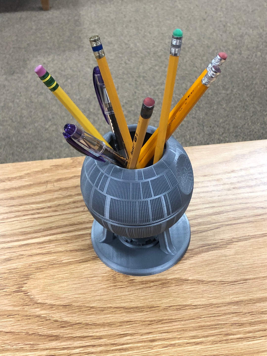 Death Star Pen Holder, Star Wars, 3D Printed, Desk Organizer - Etsy