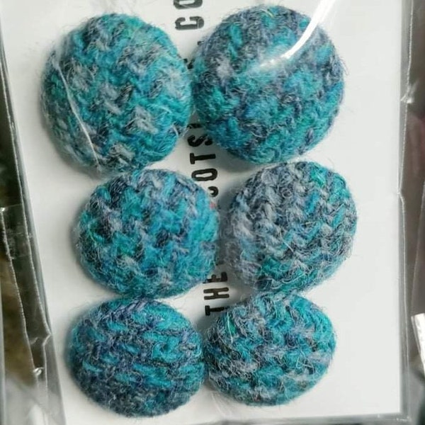 Tweed Buttons - Etsy