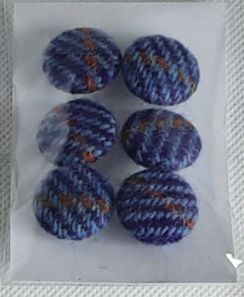 Harris Tweed Covered Metal Buttons Available in 18mm, 25mm and 30mm ...