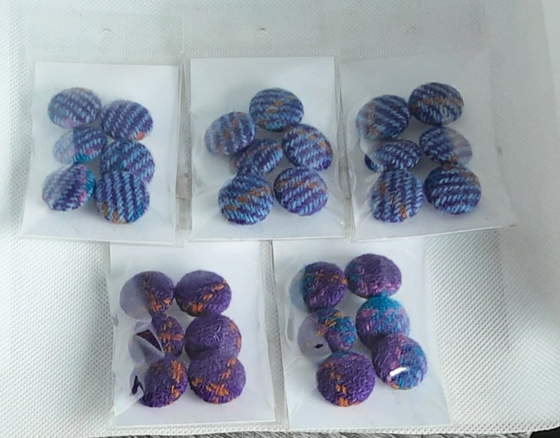 Harris Tweed Covered Metal Buttons Available in 18mm, 25mm and 30mm ...