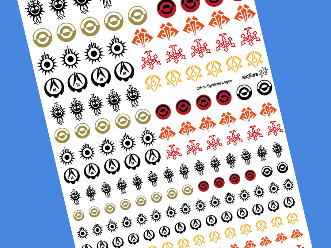 Star Wars Crime Syndicate Decals for Model Kits - Etsy