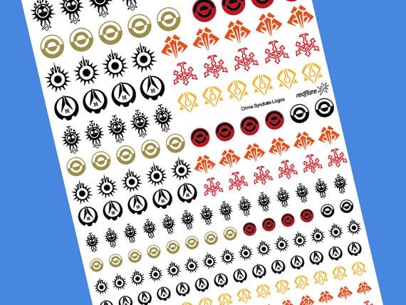 Star Wars Crime Syndicate Decals for Model Kits - Etsy