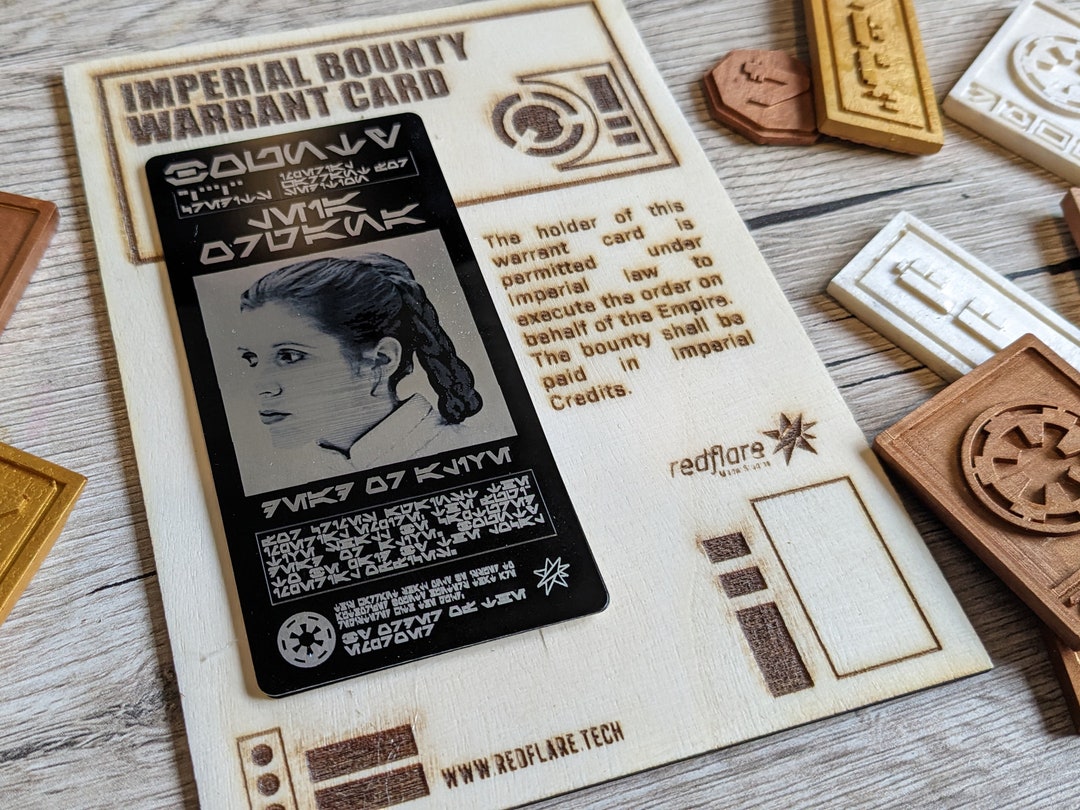 Personalized Metal Imperial Bounty Docket Card - Etsy