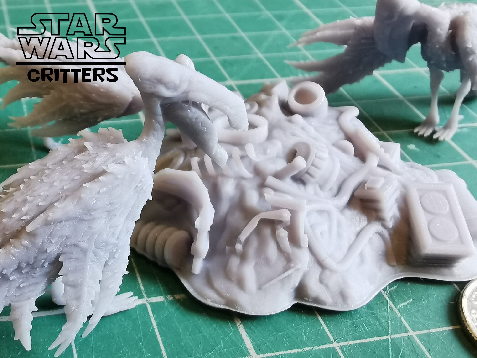 Steelpecker Birds (x3 With Rubble) From Andor - Etsy