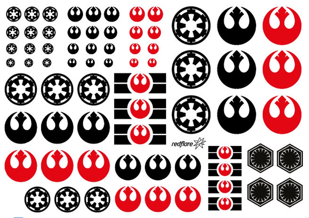 Star Wars Decals for Model Kits (different Designs) - Etsy