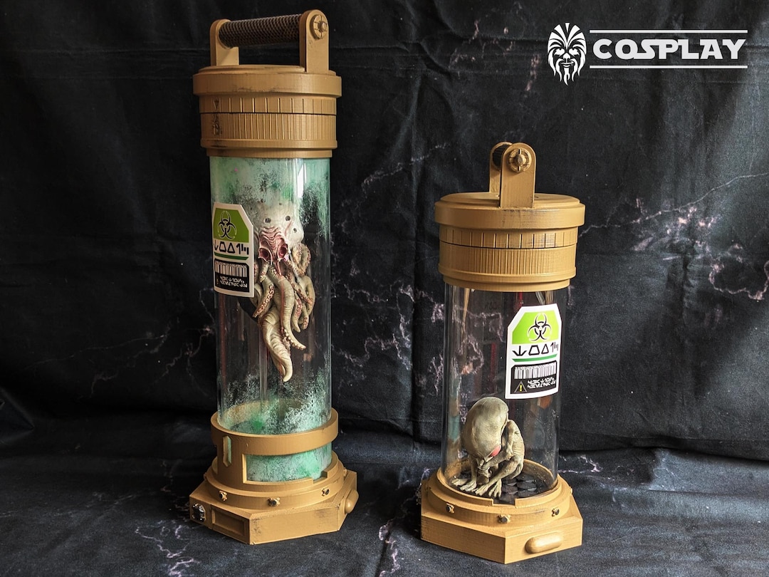 Alien Bio-sample Container With Locking Lid | Sci-fi Decor Prop - Etsy