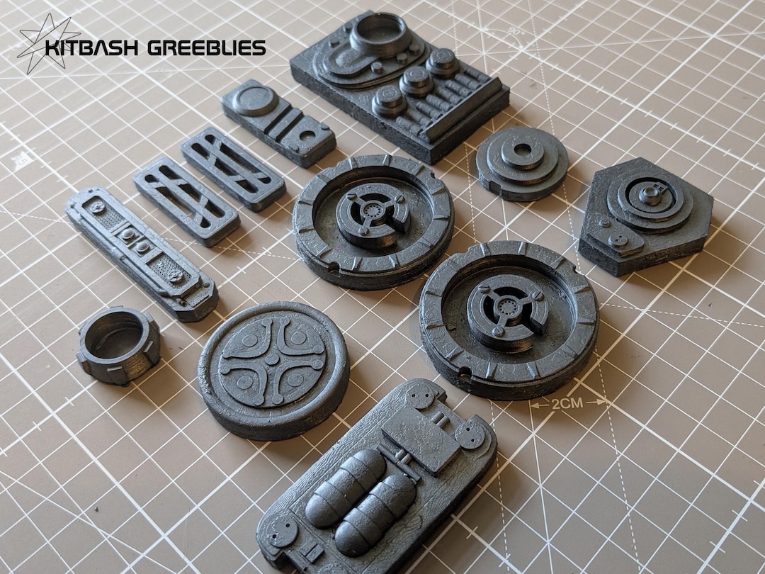 Star Wars Greeblie Set, Metallic Resin Sci-fi Cosplay Parts - Etsy