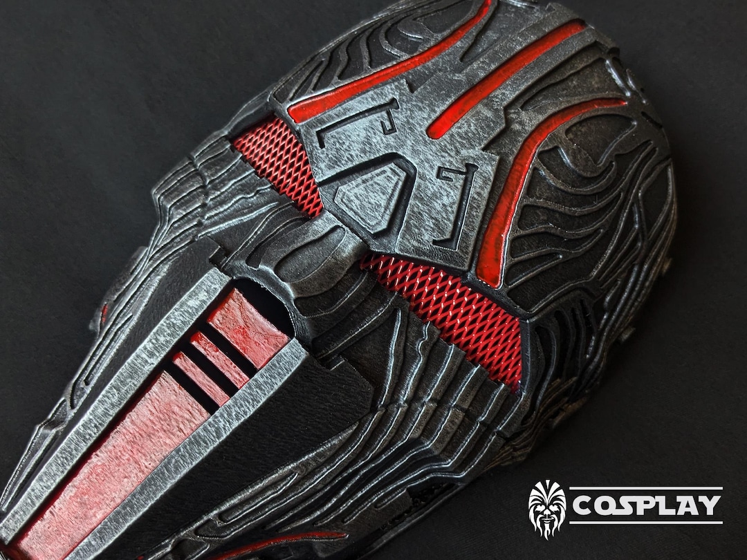 Red Kotor Sith Acolyte Mask: Adult Cosplay Prop - Etsy