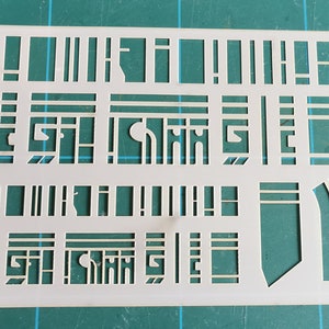 Mos Pelgo "freetown" Paint Stencil - Etsy
