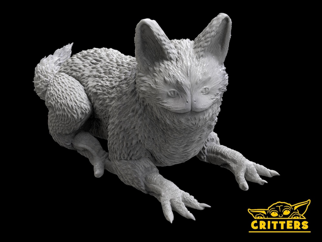 Loth Cat STL Files (3 Poses) - Etsy