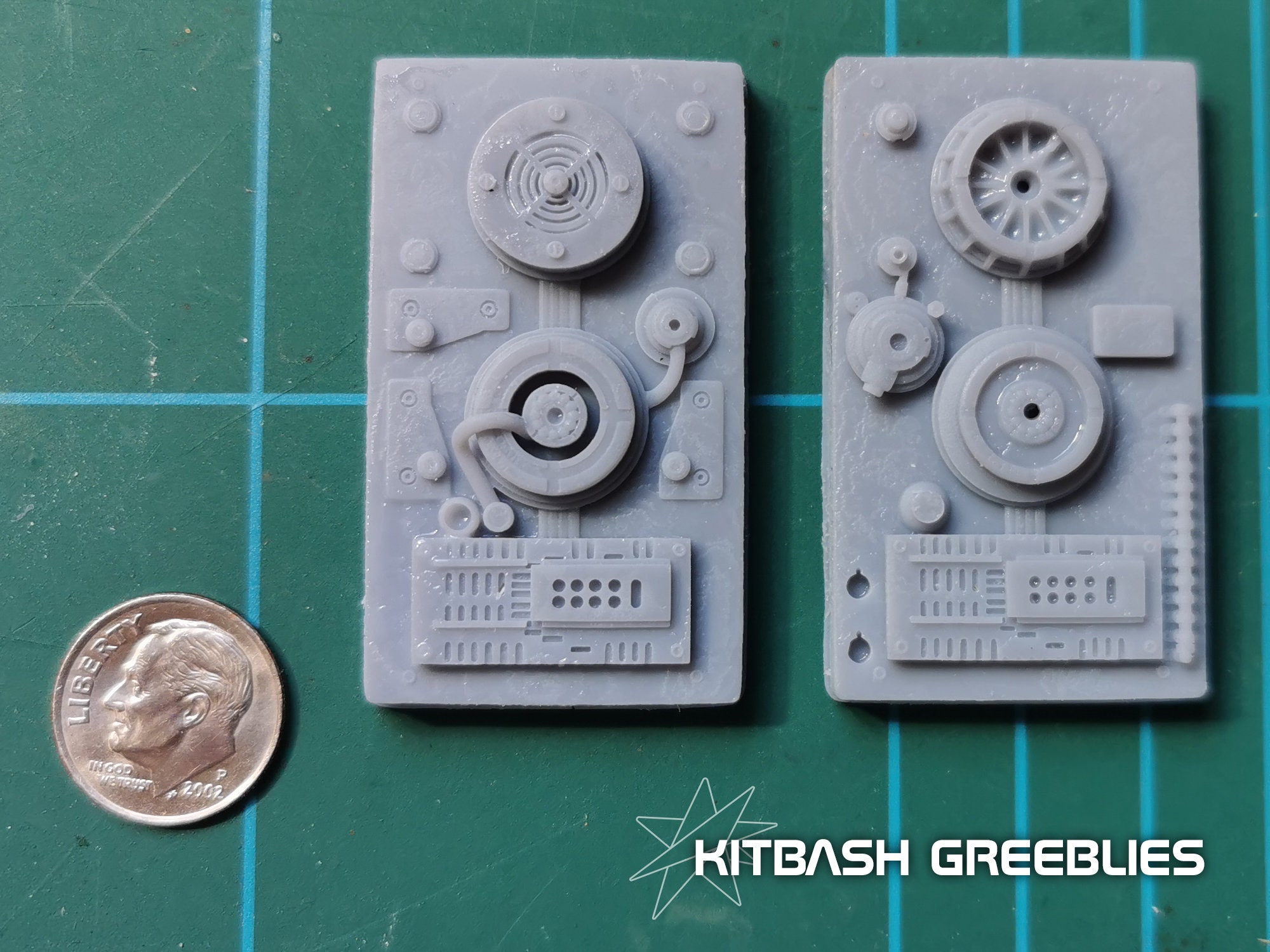 Scifi Twin Displacement Compressor Panels - Etsy
