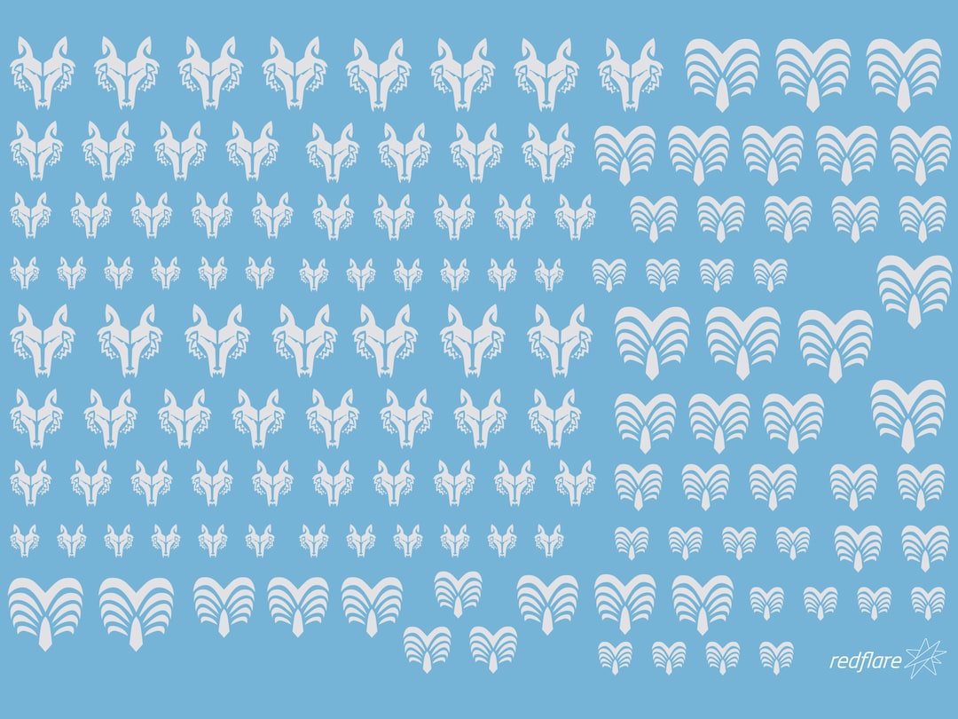 White Wolf Pack Waterslide Decals: Legion Scale Model Kits - Etsy