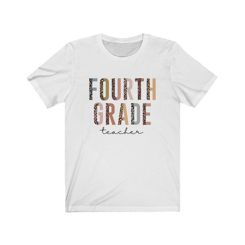 4th Grade Teacher Shirt Fourth Grade Teacher Grade Level - Etsy