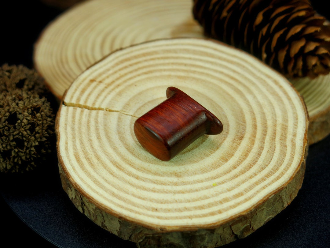 Custom Blood Wood Labret Lip Plug for Pierced Lip. Organic Body Jewelry ...