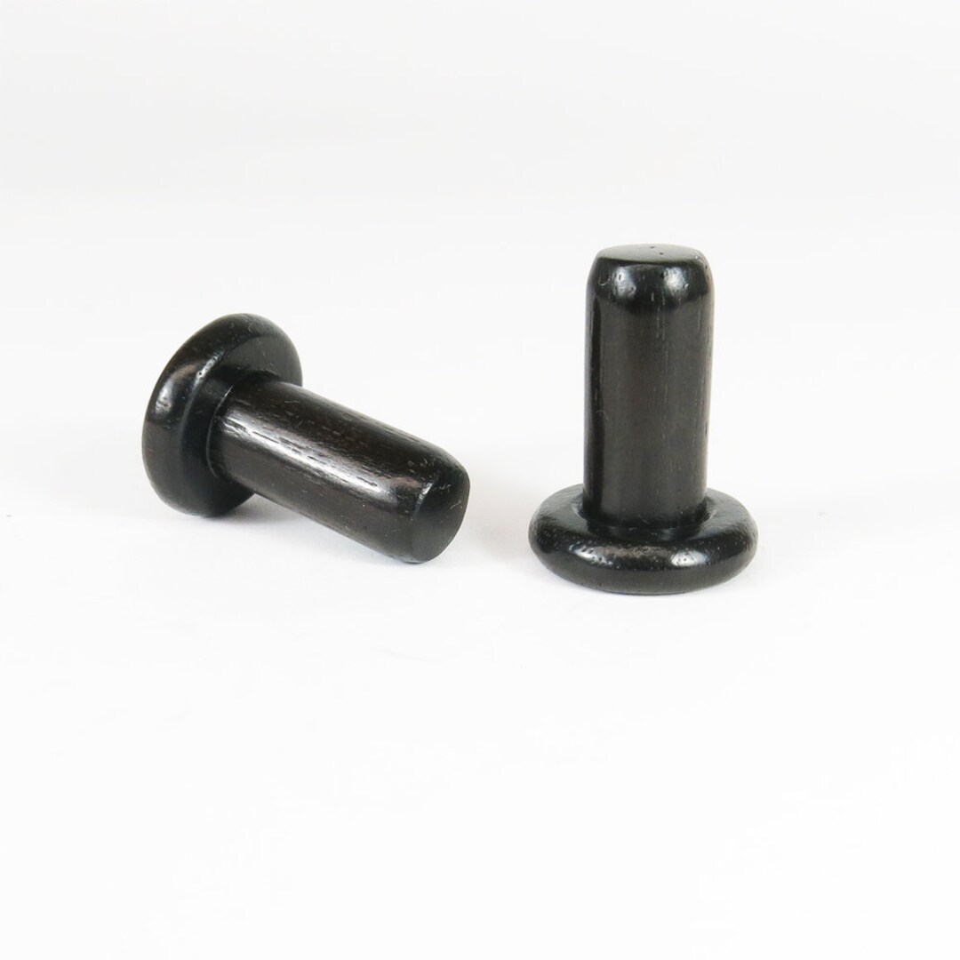 Custom Dark Raintree Wood Labret Plugs I Saddle Plugs I Wood - Etsy