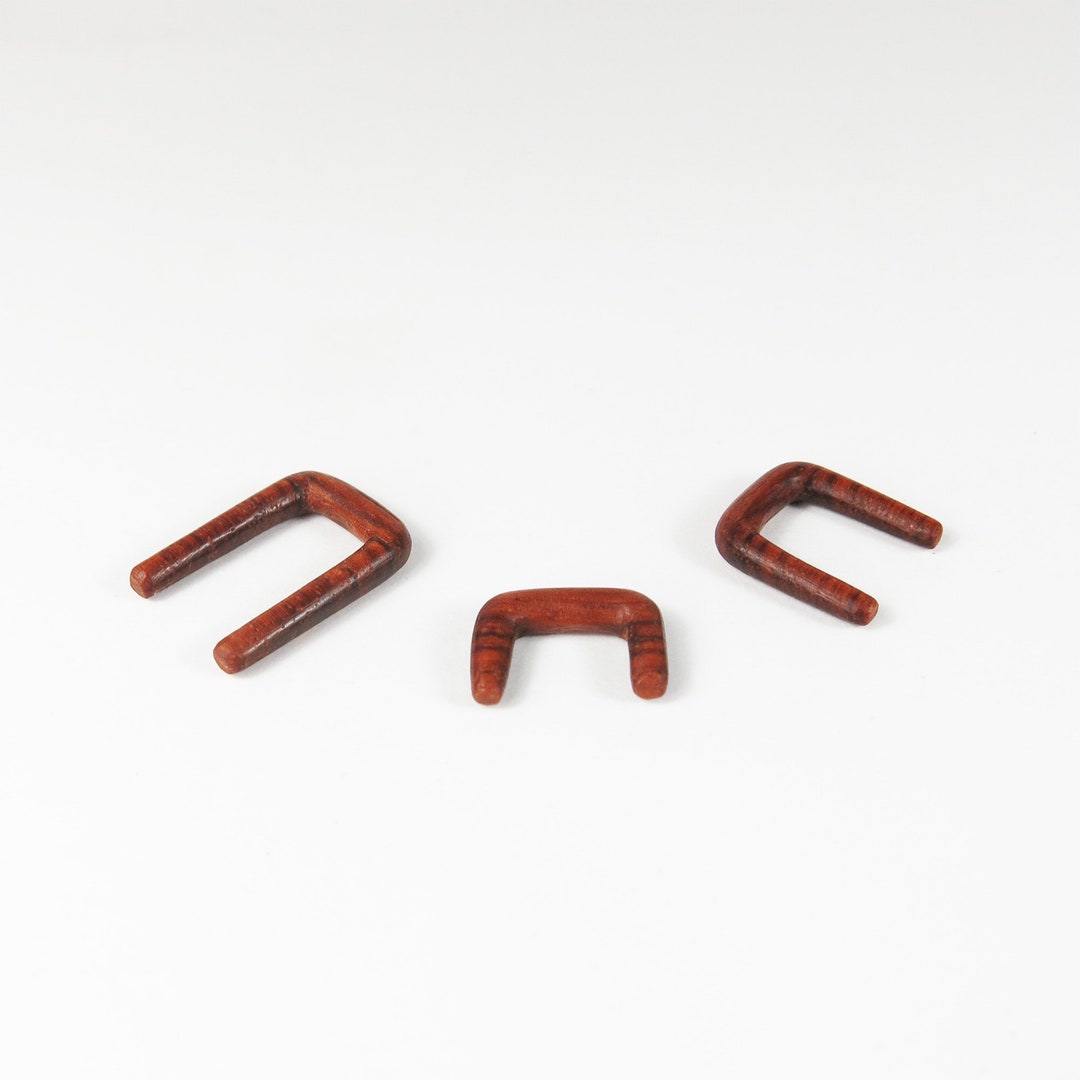 Red Wood Staple Shape Septum Retainer. Wood Basic Septum - Etsy