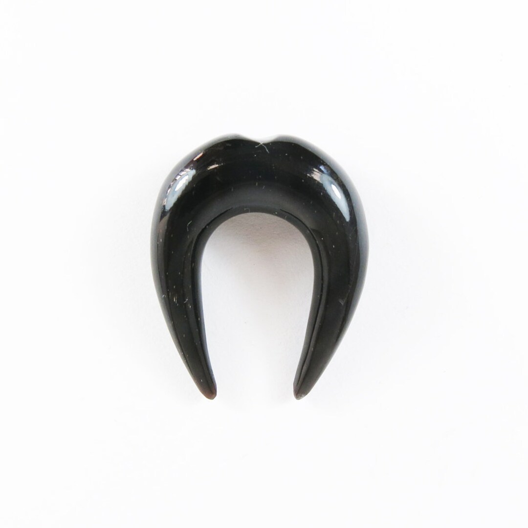 Horn Septum Horseshoe With a Carved Notch. Nose Ring for Septum ...