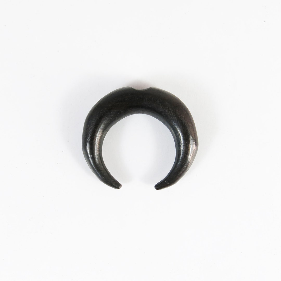 Custom Black Wood Septum Pincher With Notch. Organic Septum Jewelry for ...