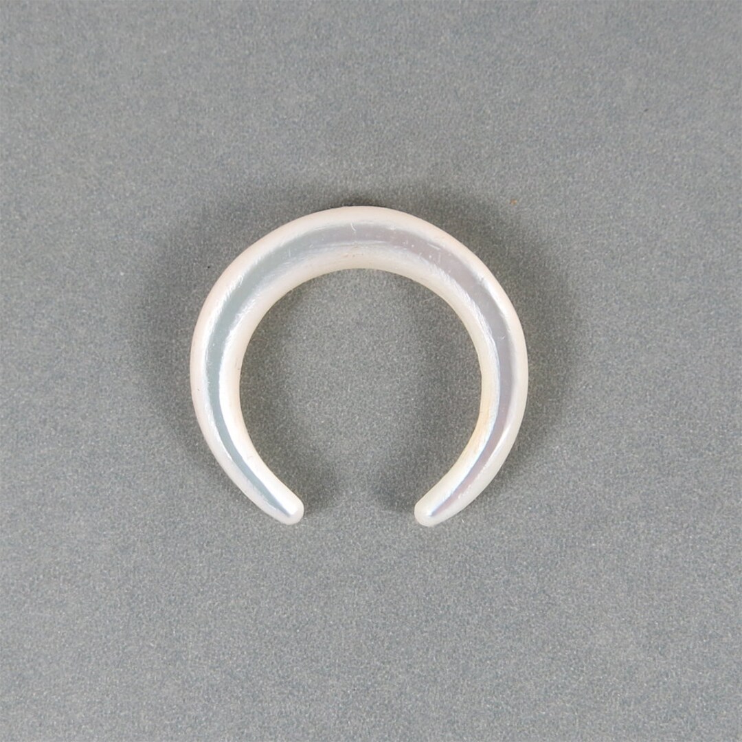 Mother of Pearl Shell Rounded Ends Septum Pincher I Shell Septum Plug I ...
