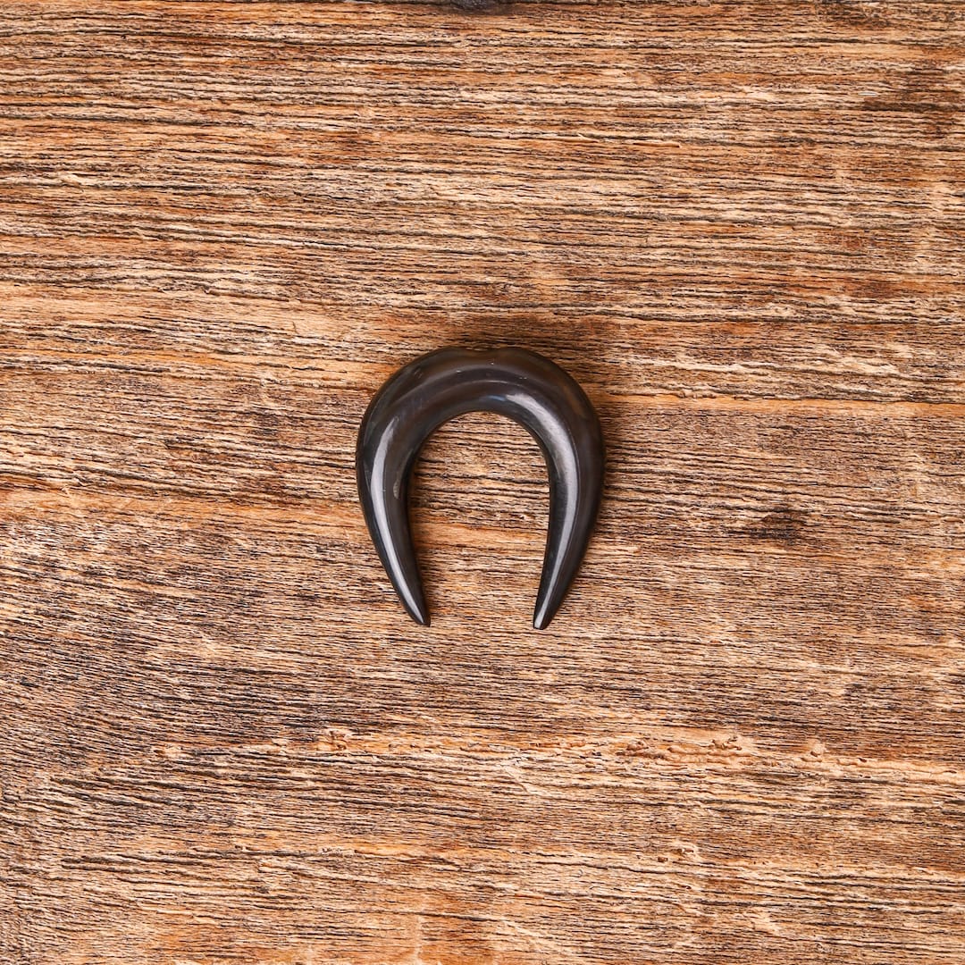 Buffalo Horn Septum Horseshoe U-bolt: Stretched Septum Retainer - Etsy