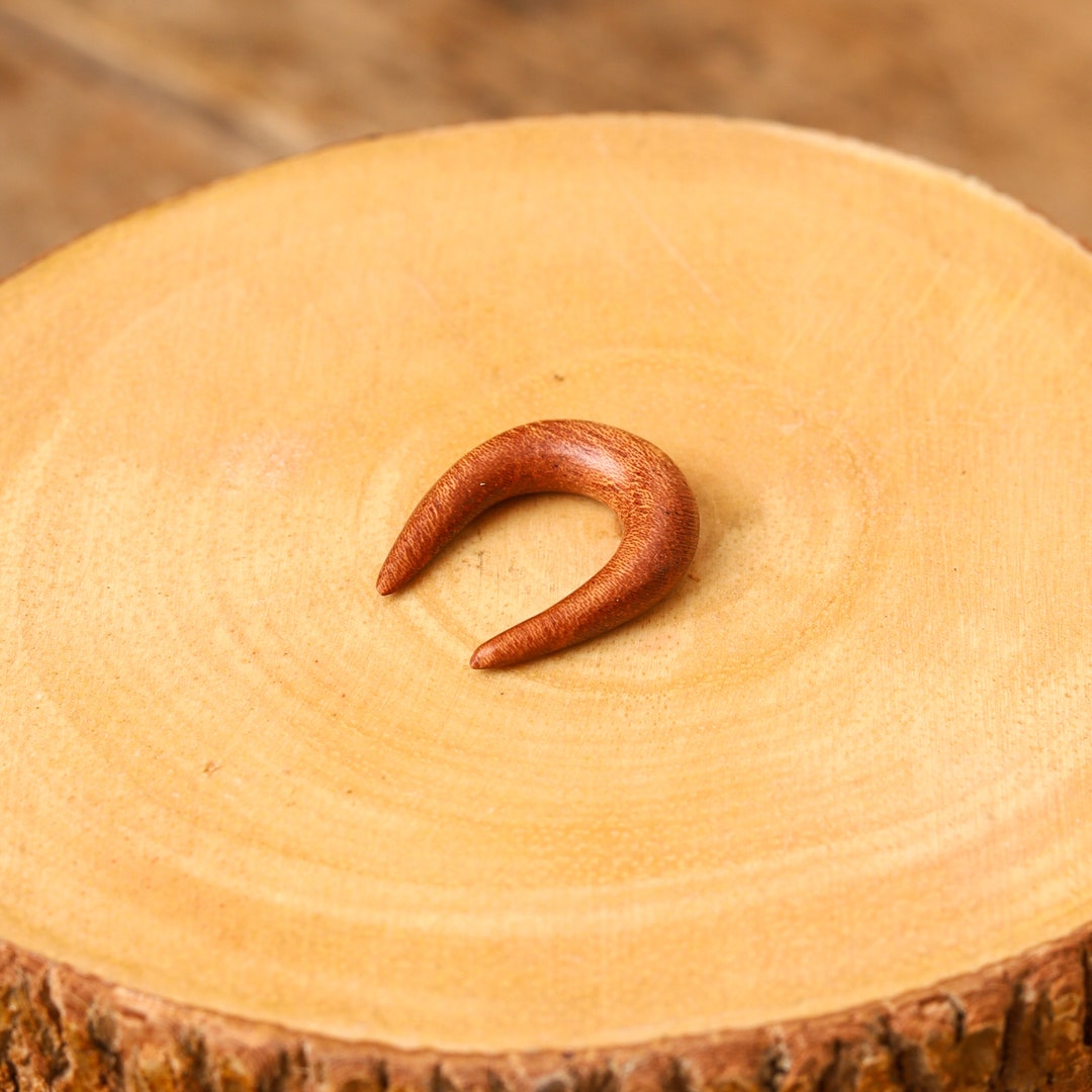 Bronze Wood Septum Horseshoe U-bolts for Septum Stretching. Wooden ...