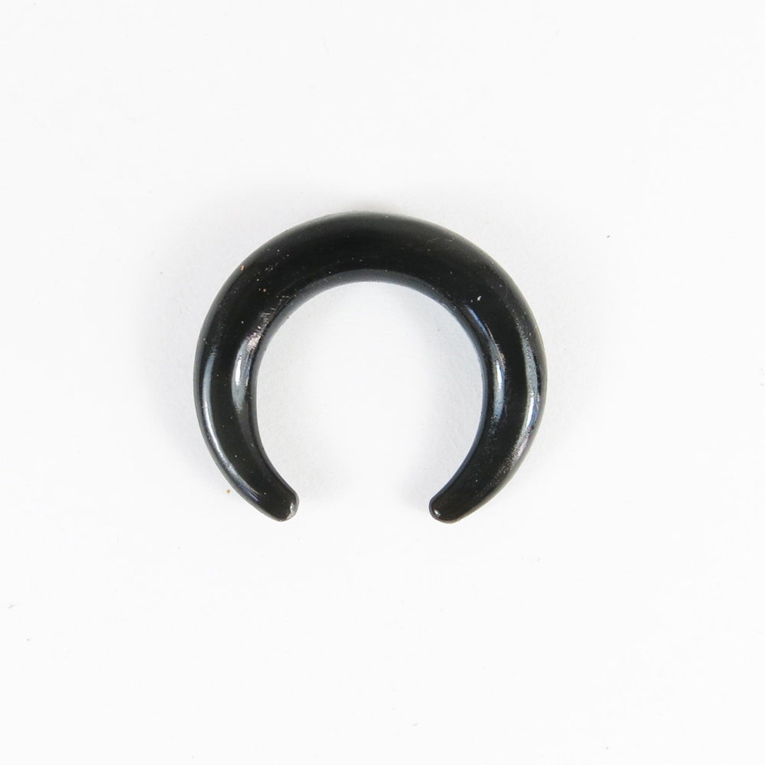 Buffalo Horn Septum Pincher Rounded Ends I Open Septum Ring I Nostril ...