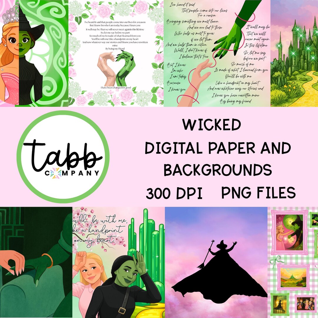 Wicked Digital Paper Bundle: Dramatic Color Palette (digital Download ...