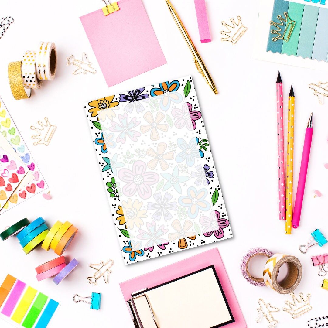 Groovy Field Notepad, Notepad Teacher, Notepad Cute, Teacher Gift ...