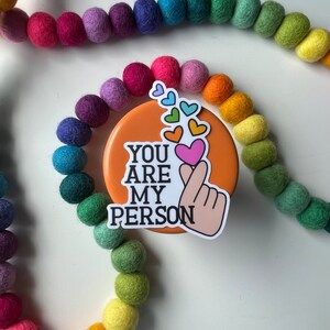 You Are My Person Sticker, Water Bottle Sticker, Phone Sticker, Laptop ...