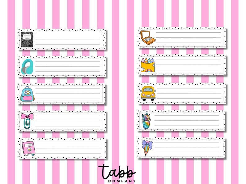 Rainbow Classroom Name Plates: Alphabet & Number Line (printable PDF - Etsy
