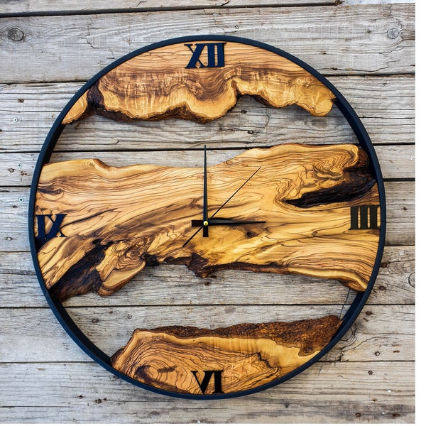 Handmade Wood Clock - Etsy