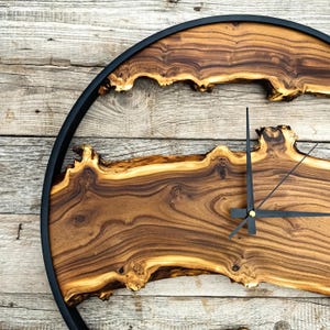 Custom Made Wood Wall Clock - Rustic & Unique Home Decor - Housewarming ...