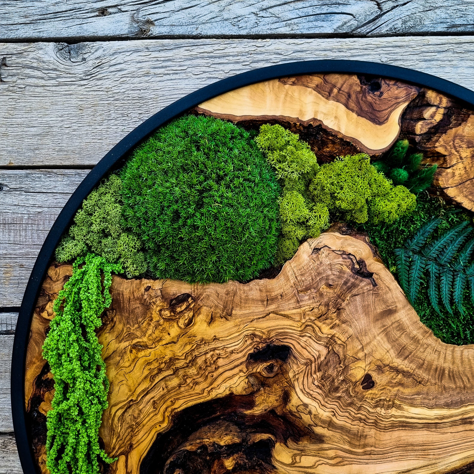 Bespoke Moss Wall Decor Custom Made Moss Wood Wall Art - Etsy